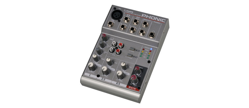 Phonic AM55 5 Channel Mixer – Musicians Gear Zone